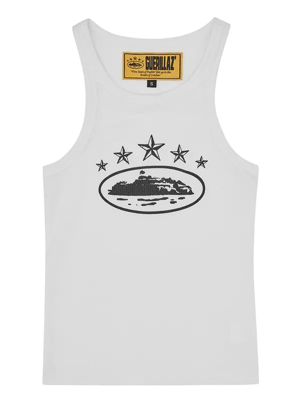 CORTEIZ 5 Starz Alcatraz Tank Top - White