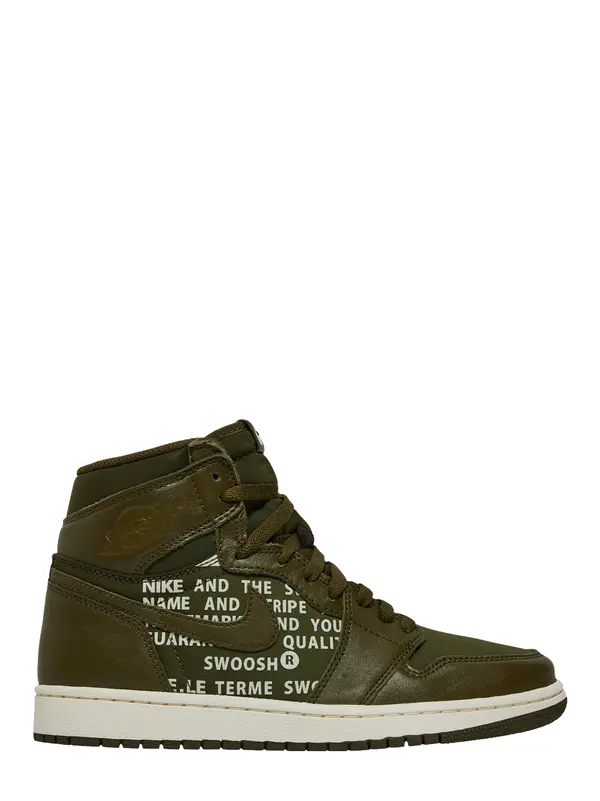 JORDAN 1 High Og Olive Canvas - Green