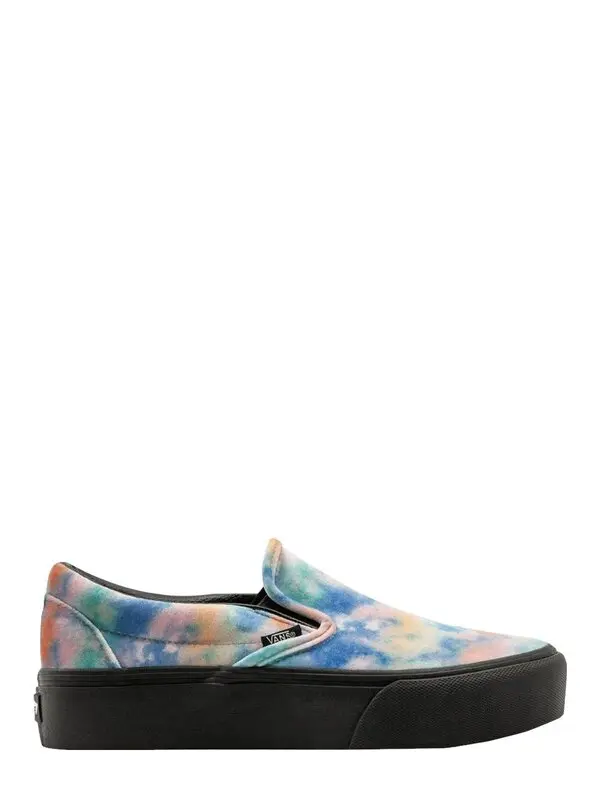 VANS Classic Slip-on Platform 'velvet Tie-dye - Multicolor