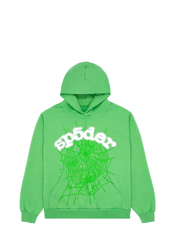 SP5DER Web Printed Hoodie - Green