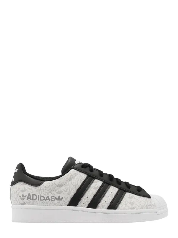 Adidas Superstar Reflective Allover Logo Sneakers - White
