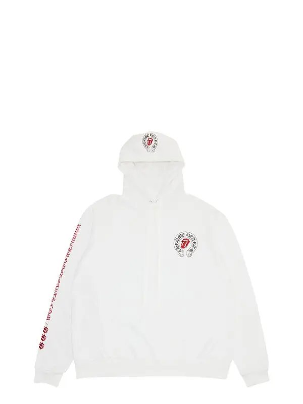 Chrome Hearts X Rolling Stone Lips Hoodie - White