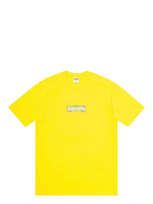 Supreme Bandana Box Logo Tee - Yellow