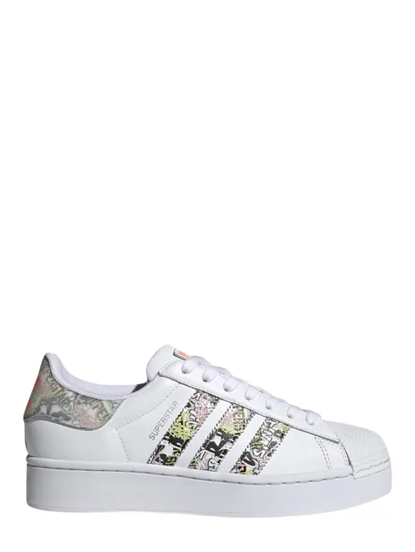 Adidas Superstar Bold 'graffiti Strip' Sneakers - White