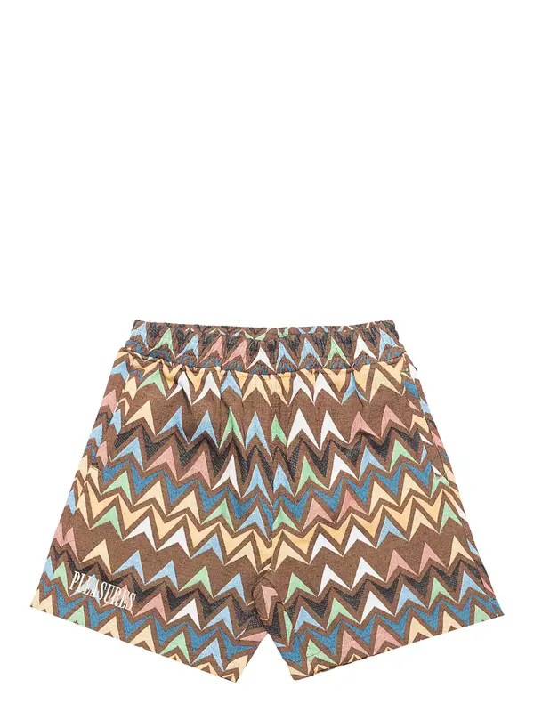 PLEASURES Basket Woven Shorts - Brown
