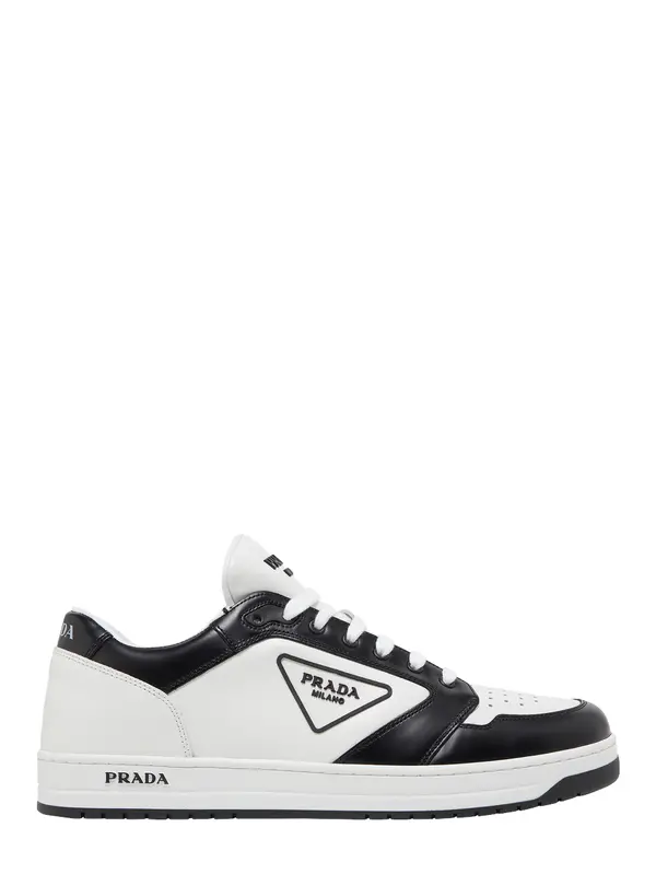 Prada New Avenue Leather Low Top Sneakers - White