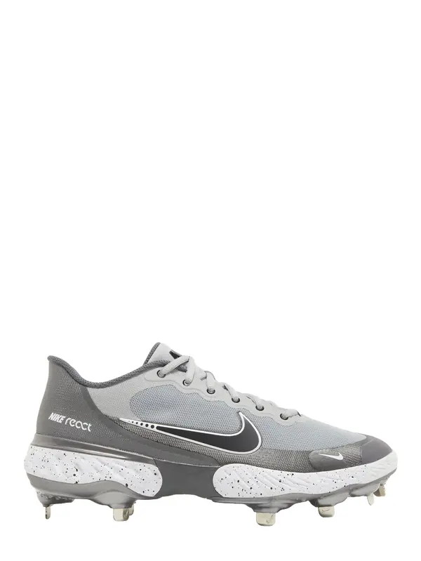 Nike Alpha Huarache Elite 3 Low Cleats - Grey