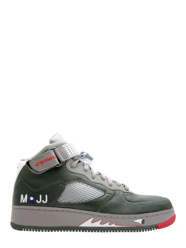 JORDAN Fusion 5 Premier 'grey Nurse' High-top Sneakers - Green