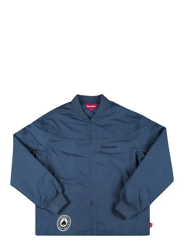 Supreme X Thrasher Poplin Crew Jacket - Blue