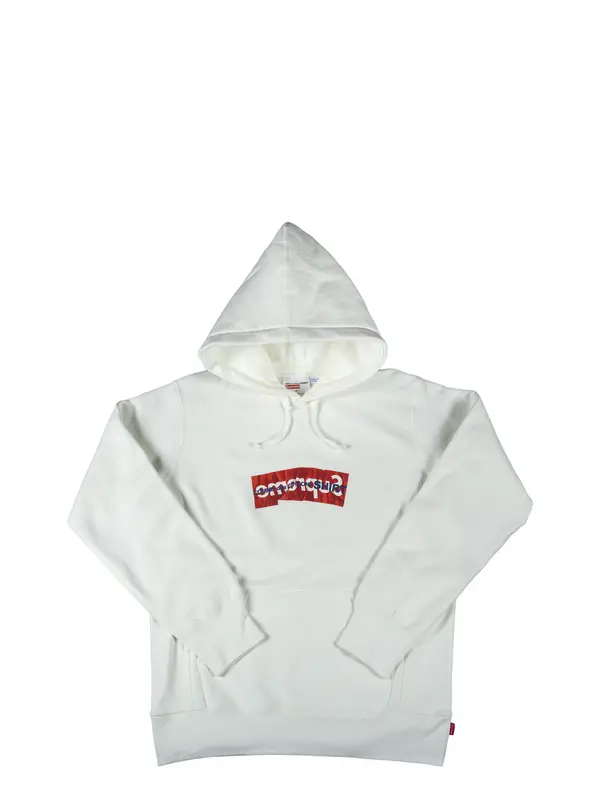 Supreme X Comme Des Garçons Shirt Box Logo Hooded Sweatshirt - White