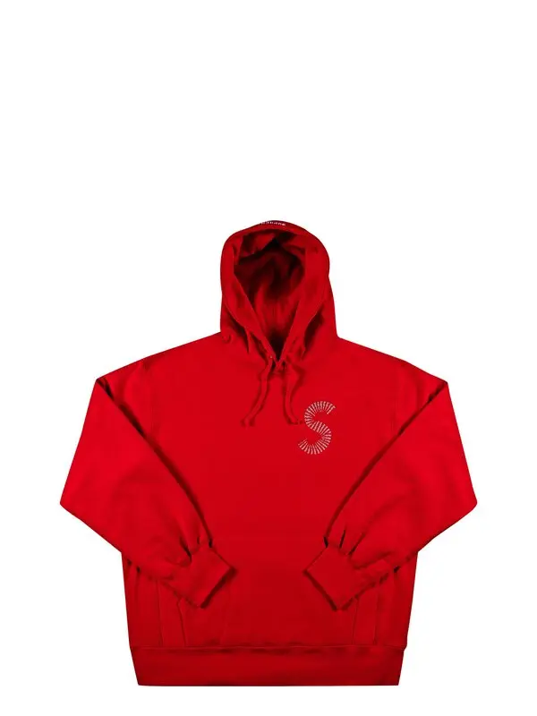 Supreme S Logo Hooded Sweatshirt - Red