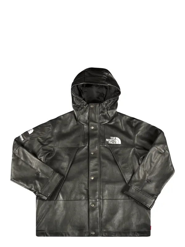 Supreme X The North Face Leather Mountain Parka - Black