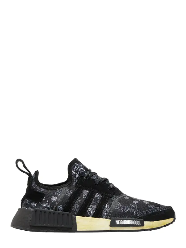 Adidas Neighborhood X Nmd_r1 Paisley Bandana Sneakers - Black