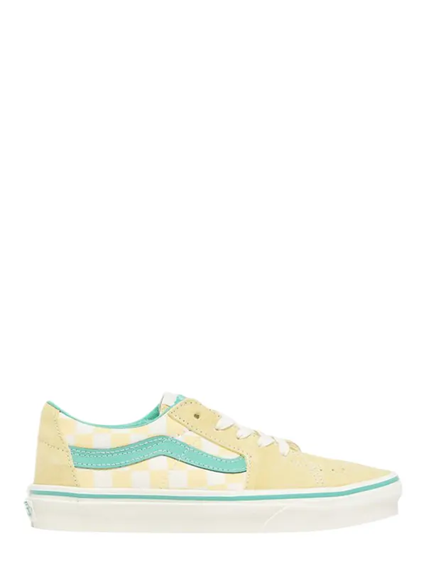 VANS Sk8-low Checkerboard Sneakers - Yellow
