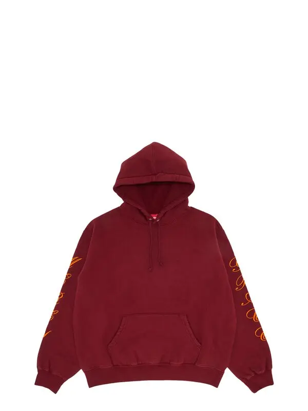 Supreme Patches Spiral Hooded Sweatshirt - Red