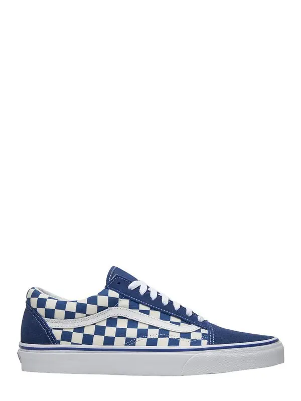 VANS Old Skool Checkerboard Sneakers - Blue