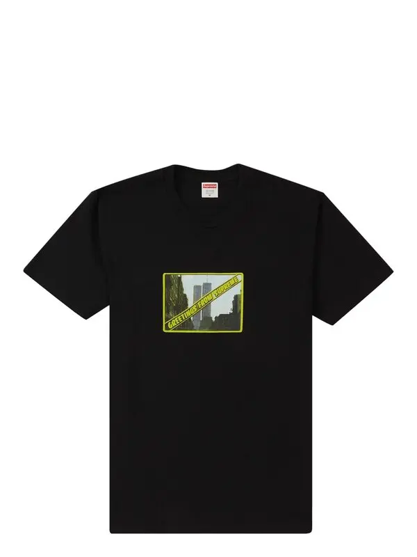 Supreme Greetings From Ny Tee - Black