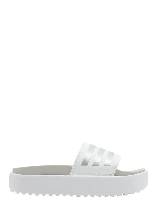 Adidas Adilette Platform Slide - White