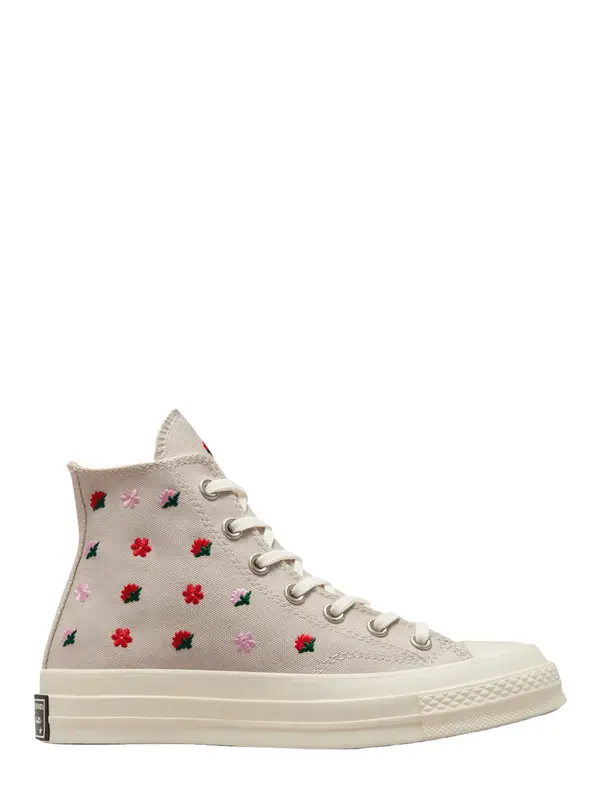 CONVERSE Chuck 70 High 'floral Embroidery' Sneakers - Tan
