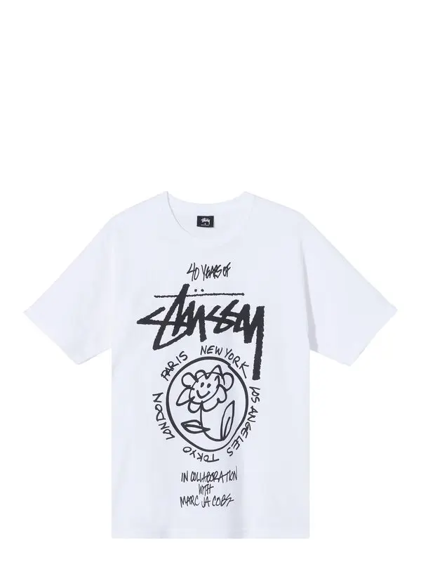 StÜssy X Marc Jacobs World Tour Collection T-shirt - White