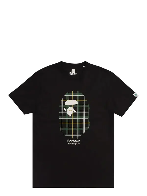 A BATHING APE X Barbour Tee - Black