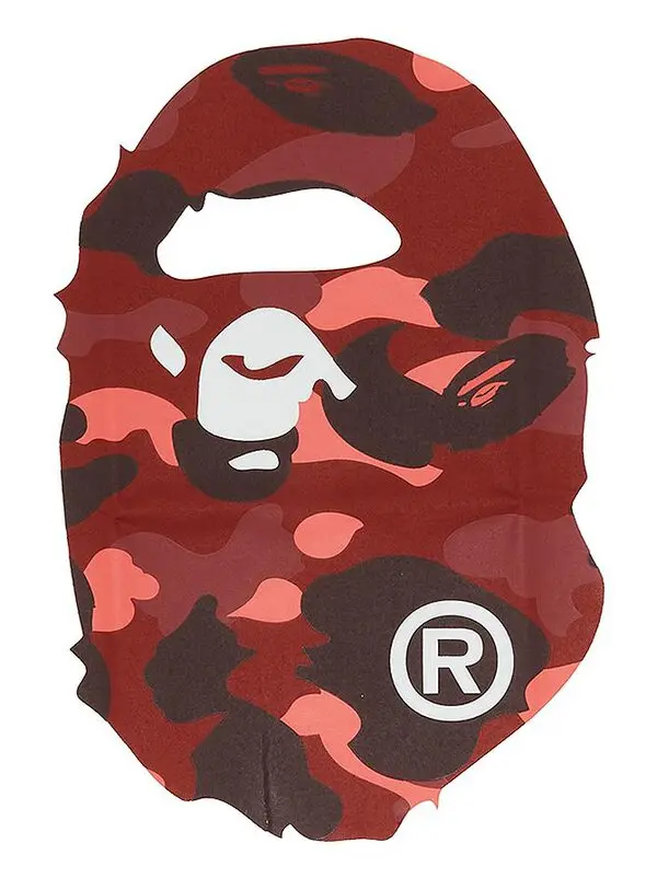 A BATHING APE Color Camo Big Ape Head Tee - White