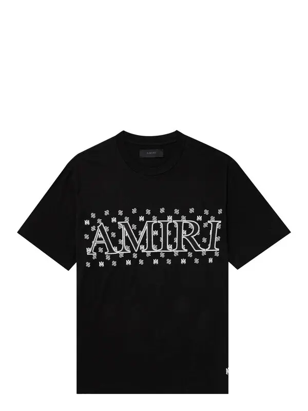 Amiri Ma Paisley Tee - Black