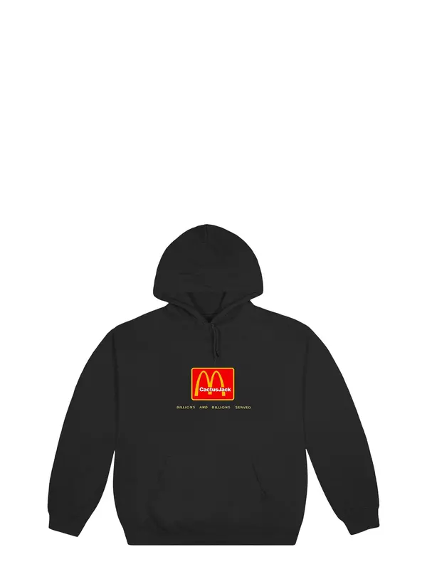CACTUS JACK BY TRAVIS SCOTT X Mcdonald's Billions Served Hoodie - Black
