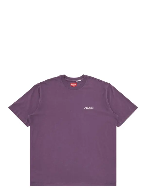 Supreme Washed Script Short-sleeve Top - Purple