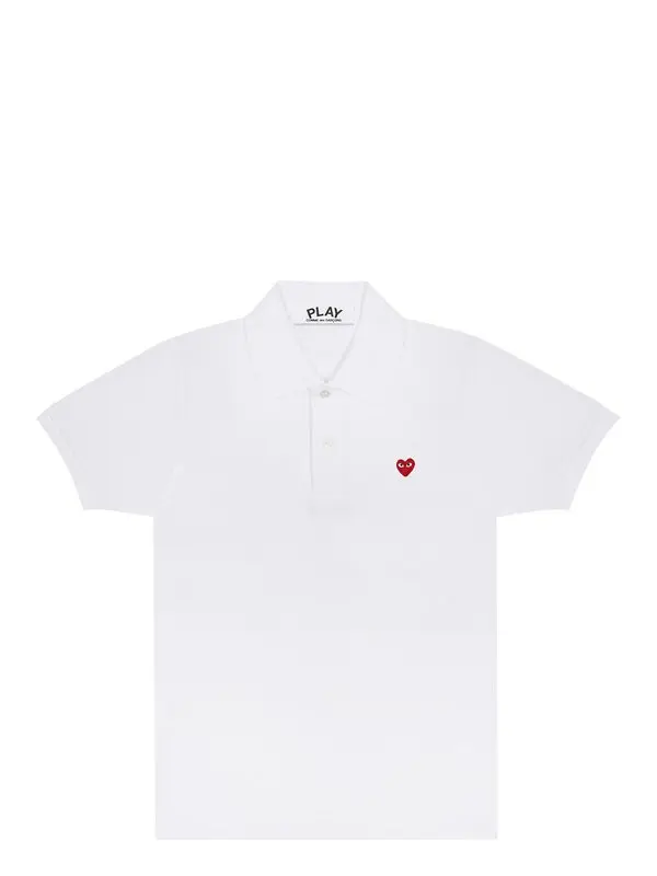 Play Comme Des Garcon Polo T-shirt - White