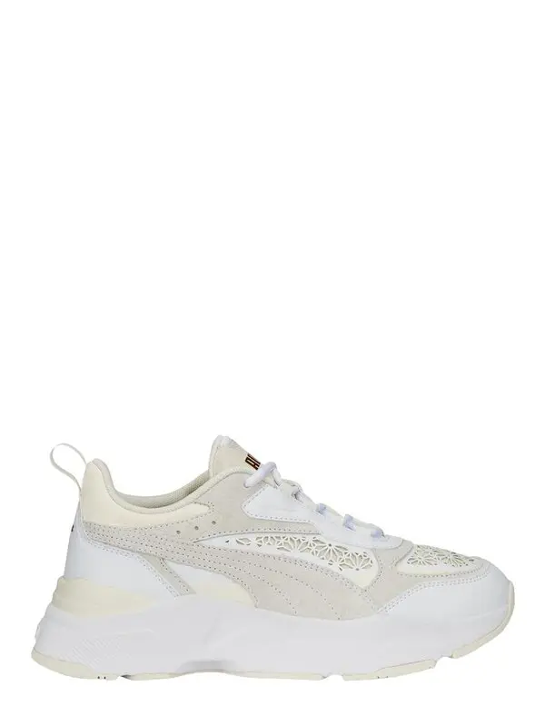 PUMA Cassia Laser Cut Sneakers - White