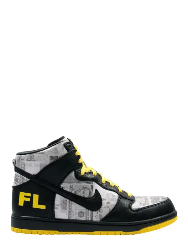 Nike Dunk Hi Supreme Tz Laf 'flom' High Top Sneakers - Black