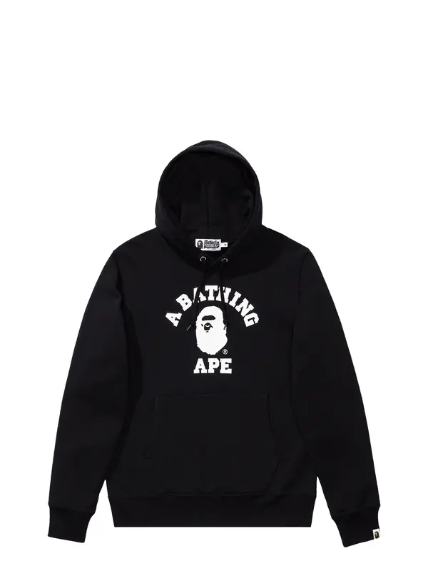 BAPE College Pullover Hoodie - Black