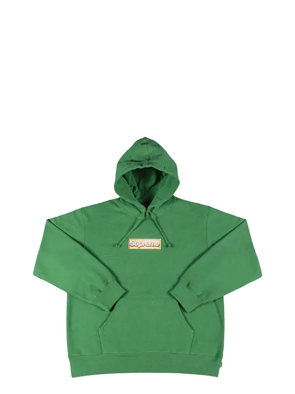 Supreme Bling Box Logo Hooded Sweatshirt - Green