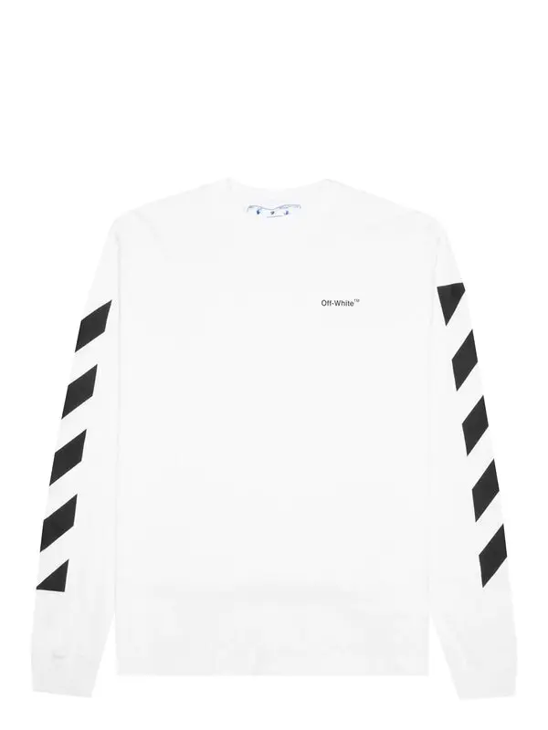 Off-White Diag Helvetica Skate Long-sleeve Tee /black - White