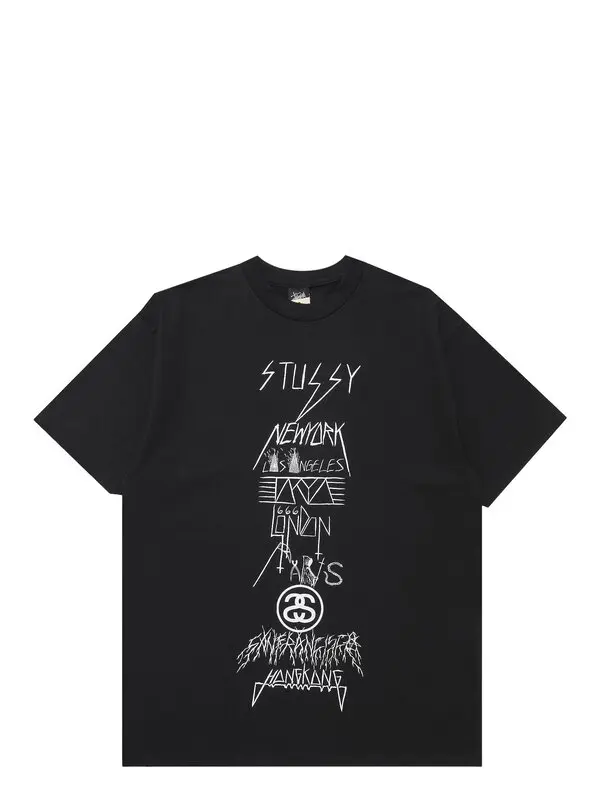 StÜssy Gear Evil World Tour Tee - Black