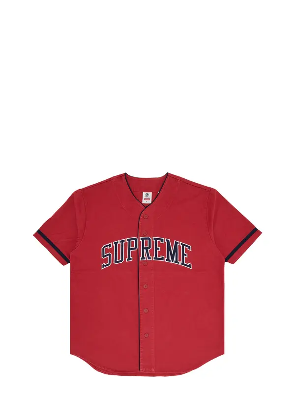 Supreme X Timberland Baseball Jersey - Red