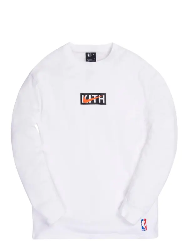 Kith Nike For New York Knicks Long-sleeve Tee - White