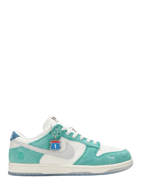 Nike Kasina X Dunk Low 'road Sign' Sneakers - Teal