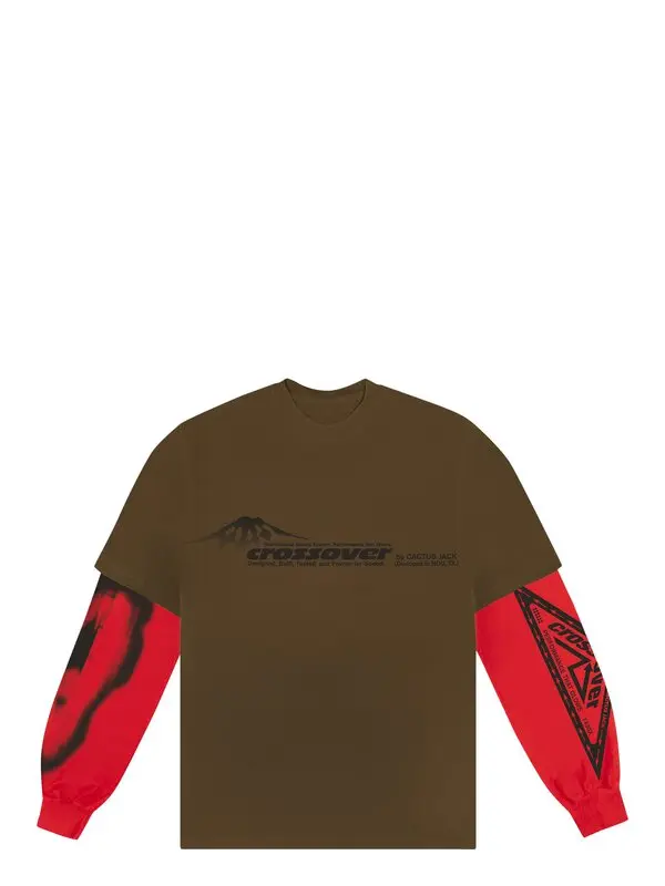 CACTUS JACK BY TRAVIS SCOTT Crossover Long-sleeve /red - Brown