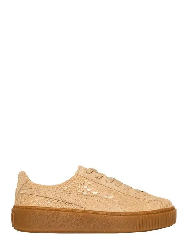 PUMA Platform Exotskin Sneakers - Tan