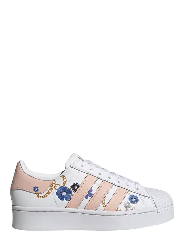 Adidas Superstar Bold Floral Sneakers - White
