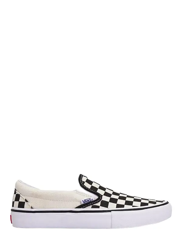 VANS Slip-on Pro Checkerboard Sneakers - Black