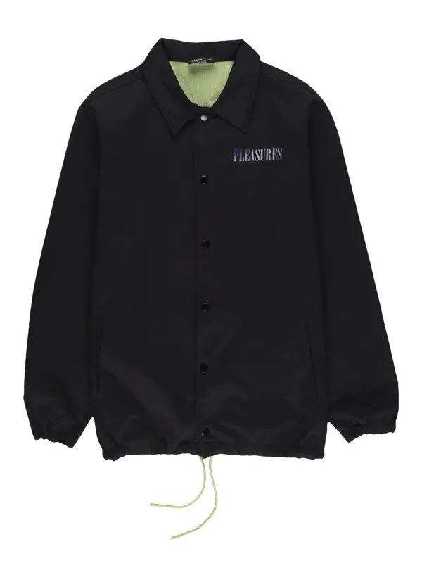 PLEASURES Bended Coach Jacket - Black