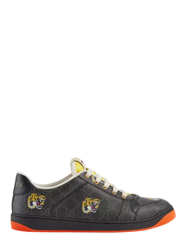 Gucci Screener 'tiger' Sneakers - Black