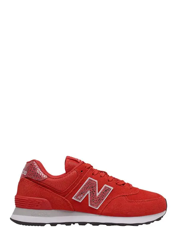 NEW BALANCE 574 Animal Print Sneakers - Red
