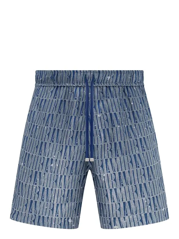 Amiri Gradient Drawstring Short - Blue