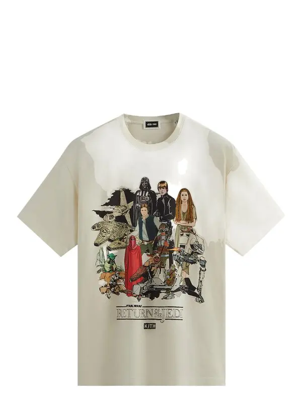 Kith X Star Wars Illustration Vintage Tee - Cream