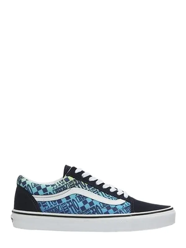 VANS Old Skool Logo Flame Sneakers - Blue