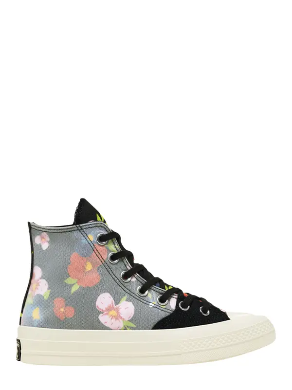 CONVERSE Chuck 70 High Floral Sneakers - Black